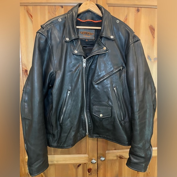 Unik | Jackets & Coats | Unik Ultra Black Leather Motorcycle Jacket ...